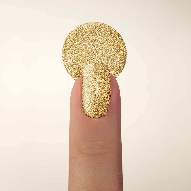 Esmalte glitter glitter dourado 6 ml. Natura faces - My Favorite Store