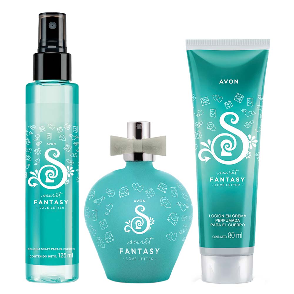 Kit x 3 Secret Fantasy Love Letter. Avon - My Favorite Store